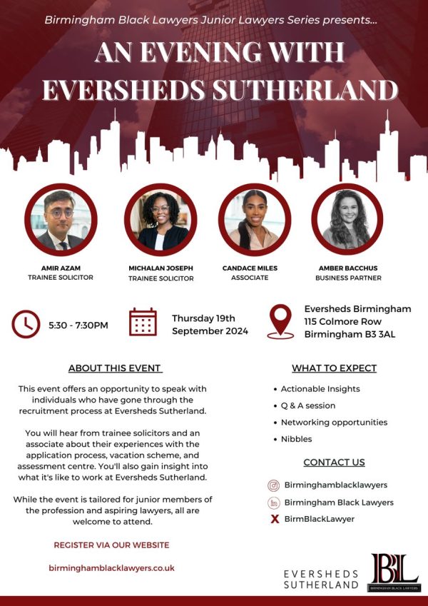 An Evening with Eversheds Sutherland - BBL